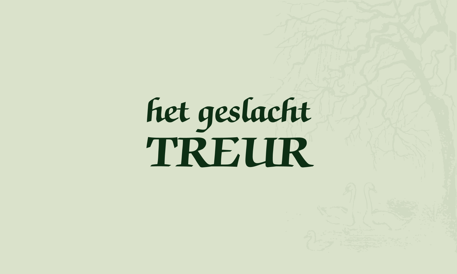 De brief | Geslacht Treur